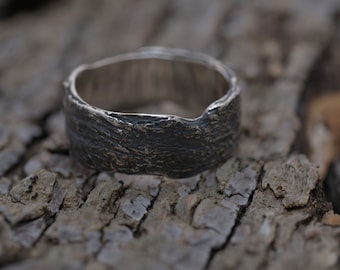 Tree Bark Ring | Etsy