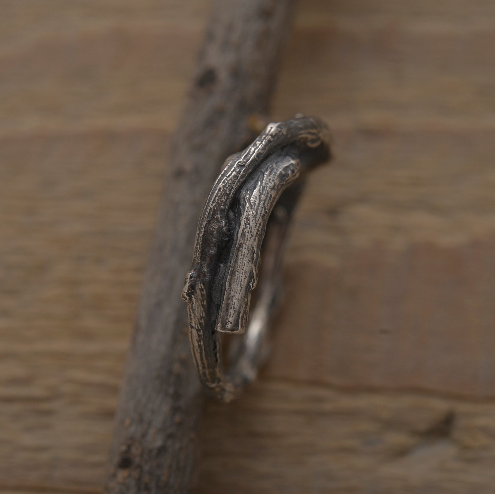 Tree Branch Ring Sterling Silver Twig Engagement Ring DA377 - Etsy