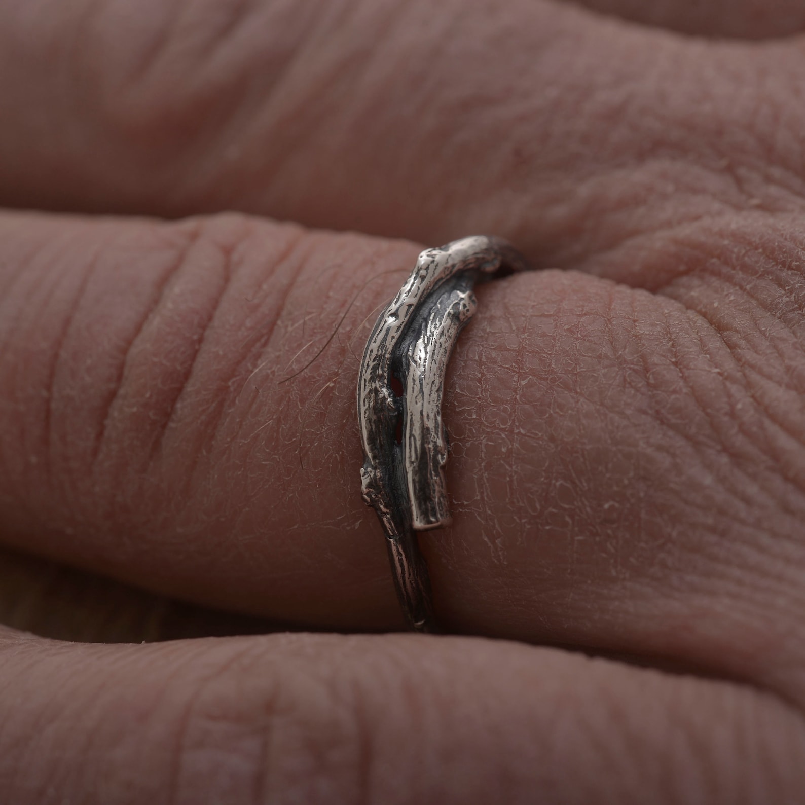 Tree Branch Ring Sterling Silver Twig Engagement Ring DA377 - Etsy