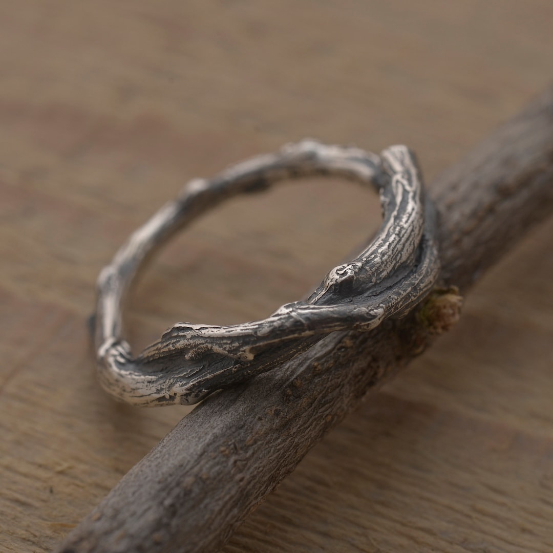 Tree Branch Ring, Sterling Silver Twig Engagement Ring DA377 - Etsy