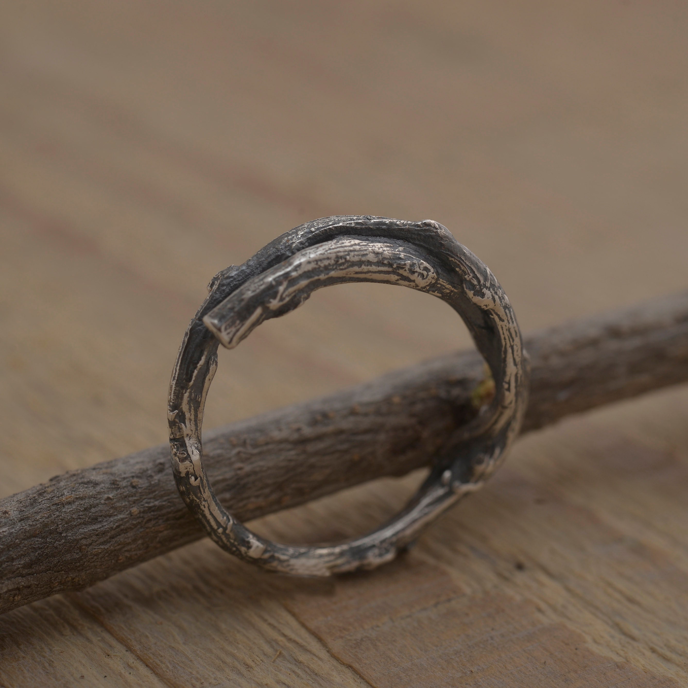 Tree Branch Ring Sterling Silver Twig Engagement Ring DA377 - Etsy UK