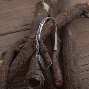 Tree Bark Cuff, Sterling Silver Bracelet, Personalized Tree Branch Cuff ...