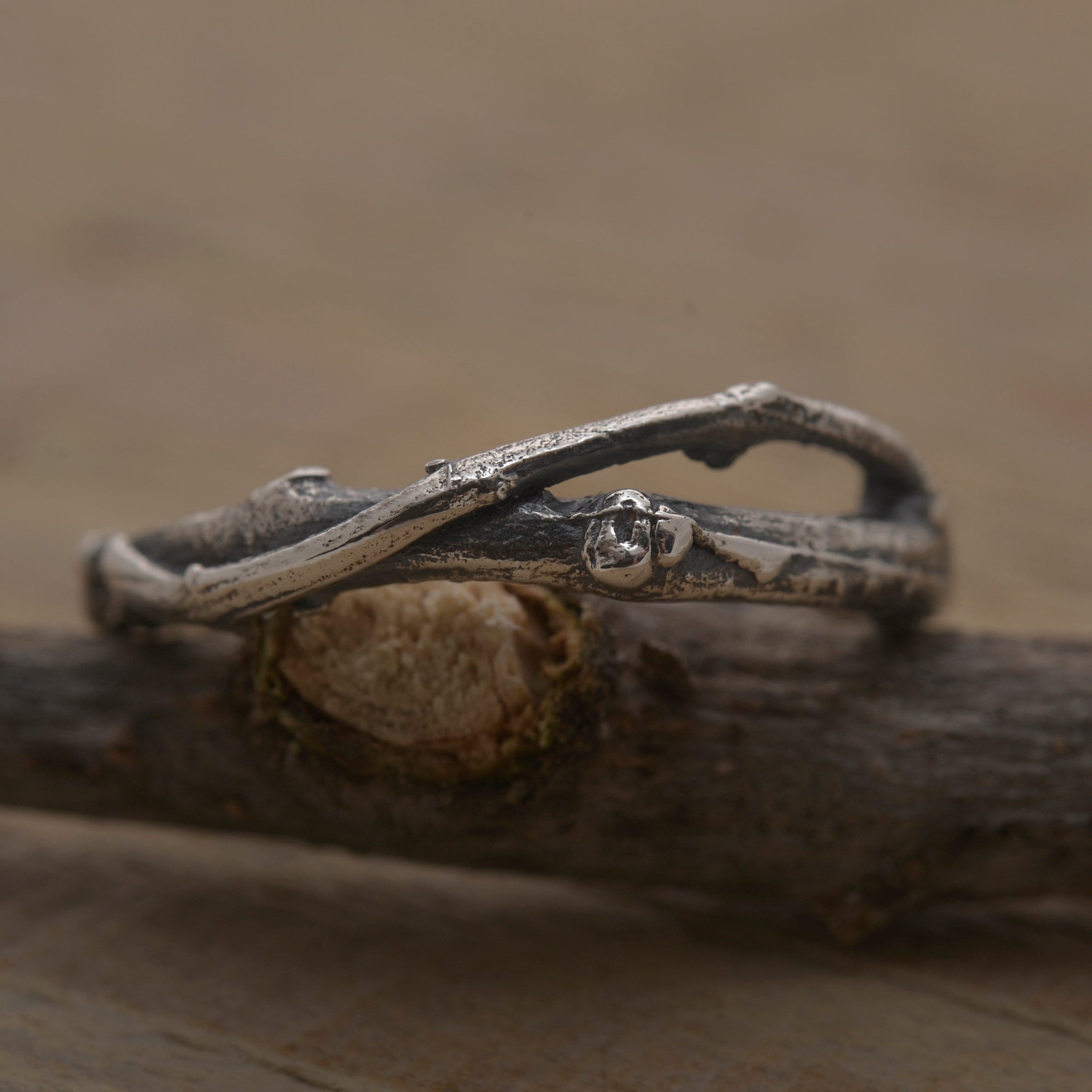 Twisted Branch Ring Sterling Silver Twig Band DA376 | Etsy