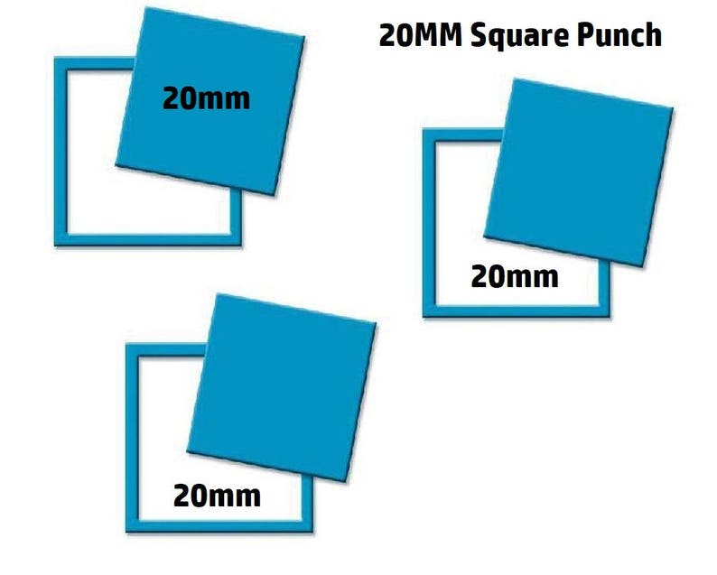 20MM Square Punch 20mm Square Paper Punch Super Size For All | Etsy