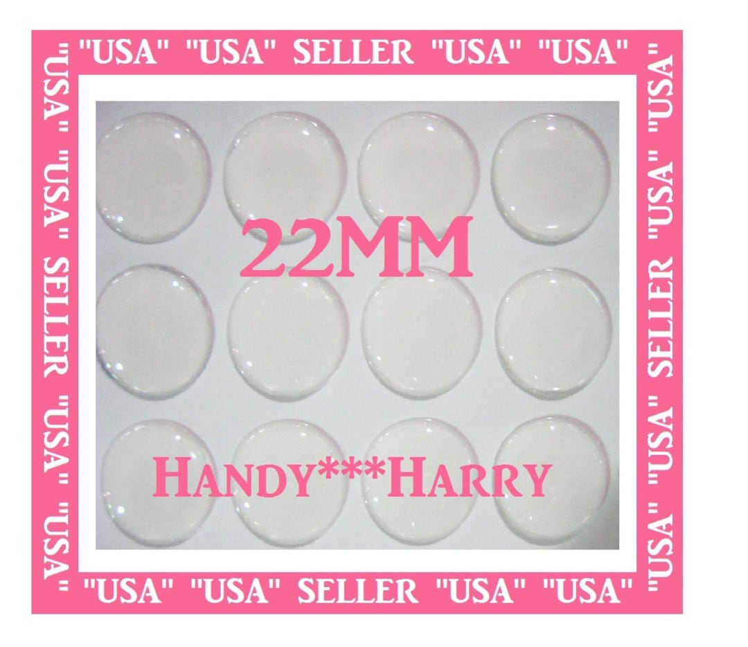 22MM Epoxy Stickers 50/100 22MM Crystal Clear Epoxy Domes Dot Bubble ...