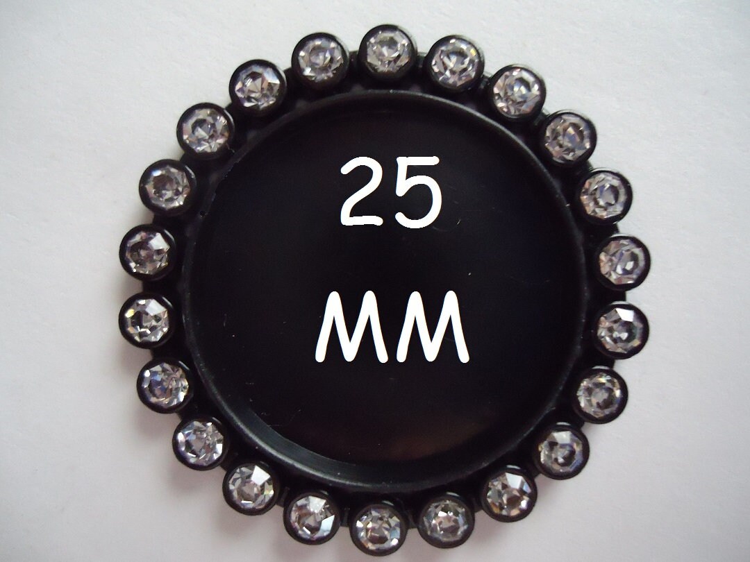 Flatback Bezel 25MM Resin Rhinestone Bezel 25MM Round Frame - Etsy Canada
