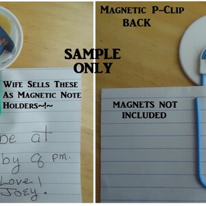 10) 2" Round Blank Paper Clips (2) of Each Color DIY Bookmarkers Holds ...