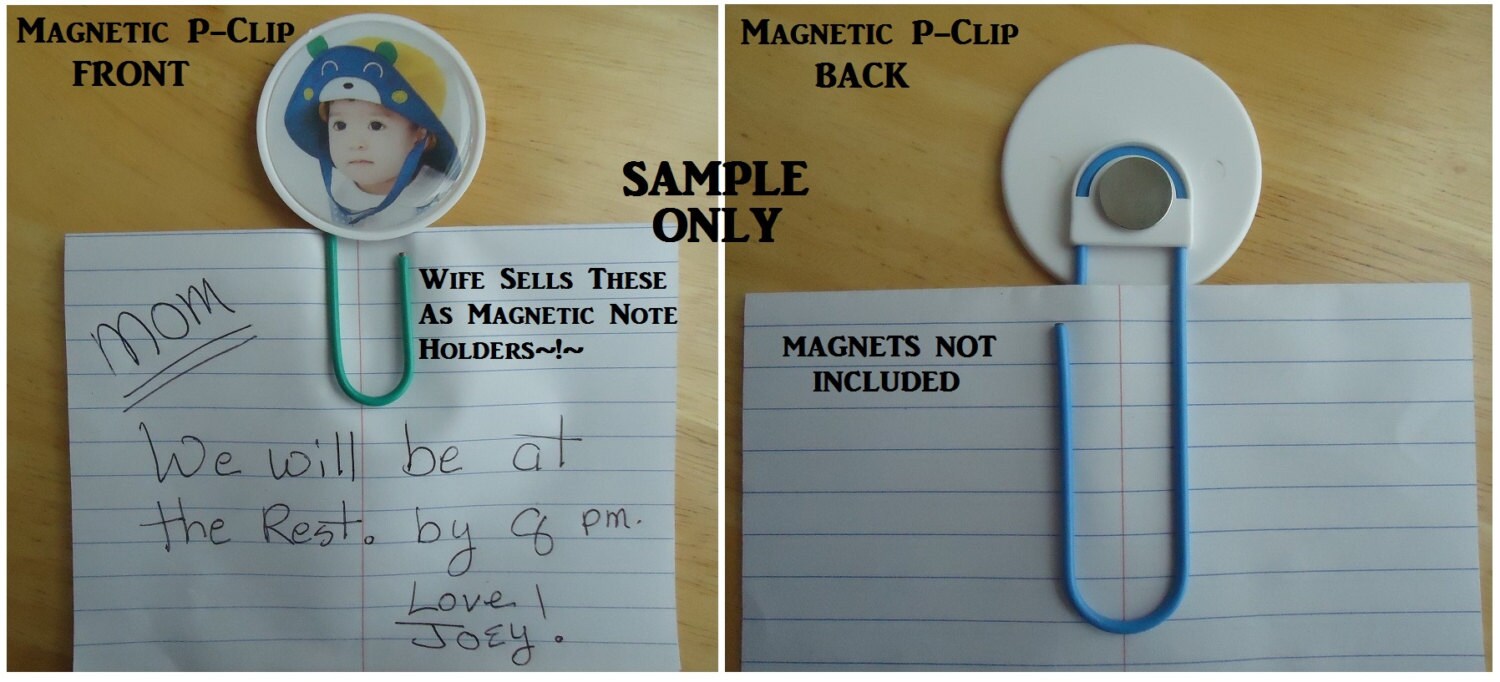 10) 2" Round Blank Paper Clips (2) of Each Color DIY Bookmarkers Holds ...