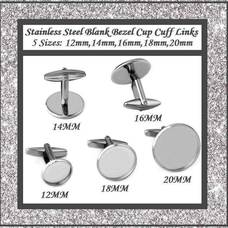 Cufflinks Blank - Etsy