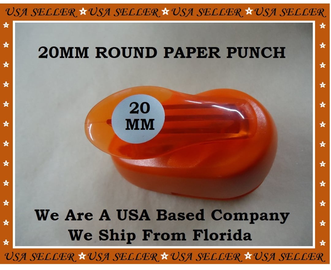20mm Circle Paper Punch DIY Crafts Scrapbooking DIY Blank Cufflinks ...