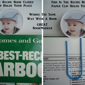 10) 2" Round Blank Paper Clips (2) of Each Color DIY Bookmarkers Holds ...