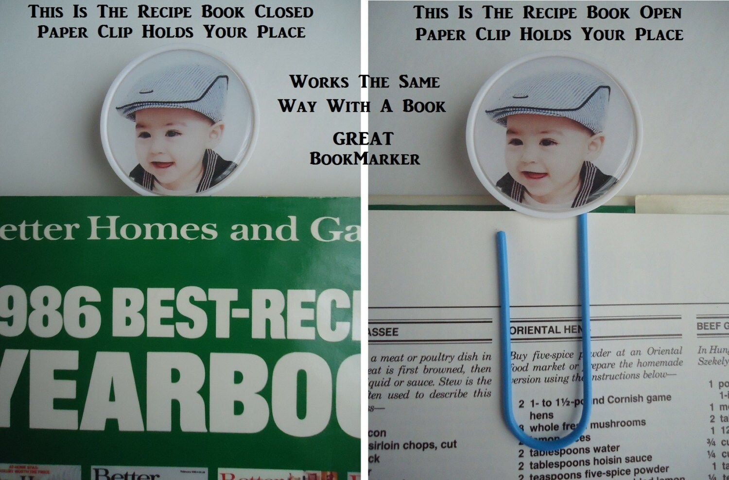 10) 2" Round Blank Paper Clips (2) of Each Color DIY Bookmarkers Holds ...