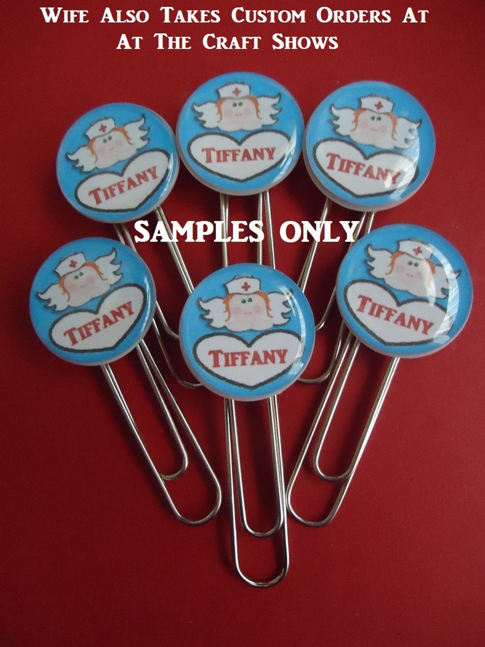 25 / 50 Blank Paper Clips Included and Attached Double Sided | Etsy