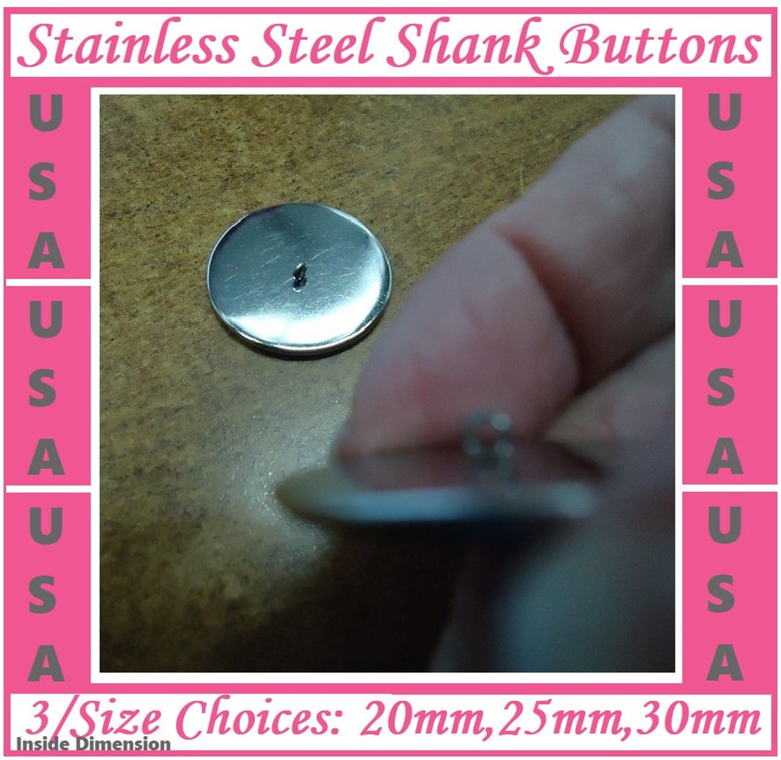 Blank Bezel Button Shanks Blank Button Trays Stainless Steel - Etsy