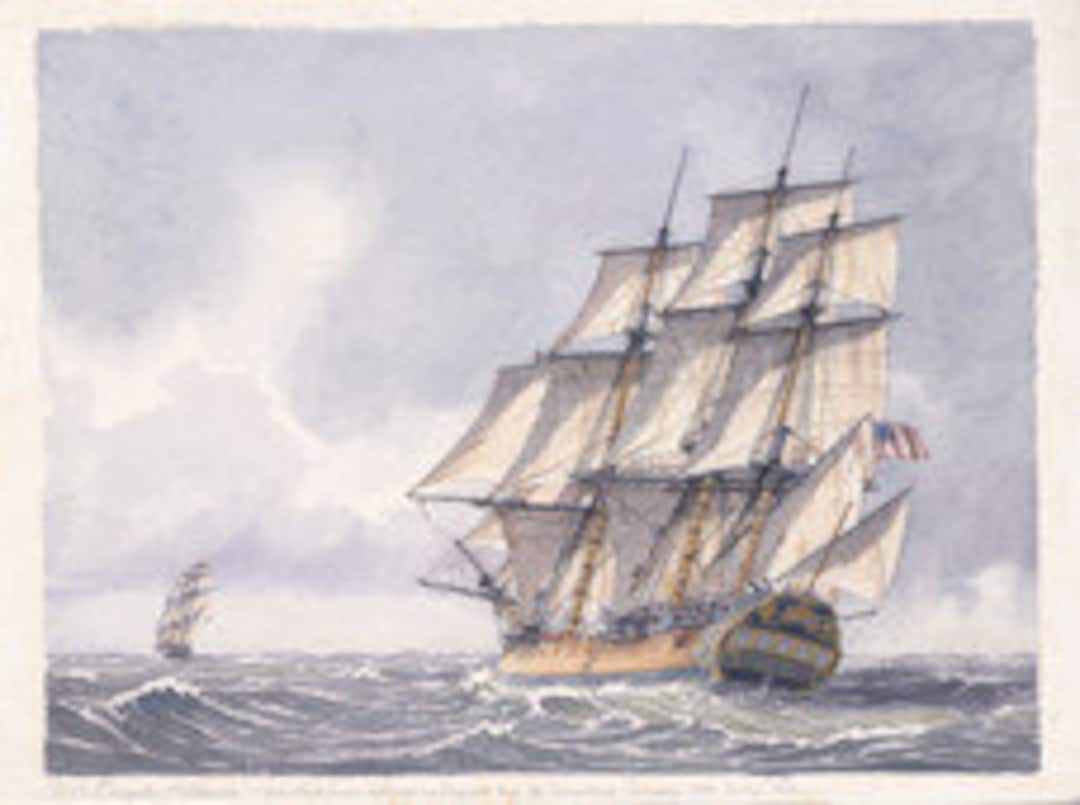 Print of U.S. Frigate Alliance - Etsy