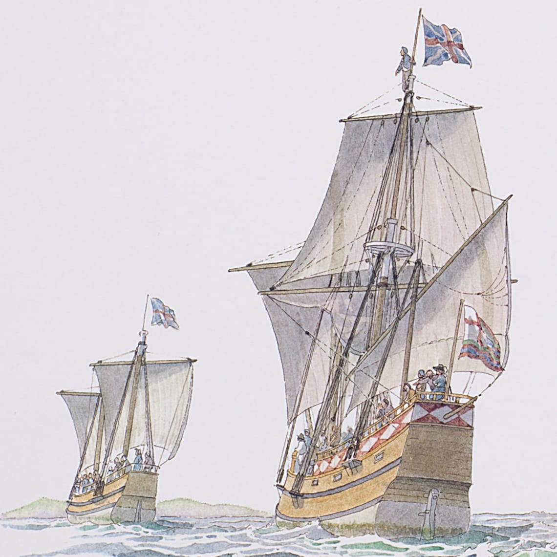 Ship SUSAN CONSTANT, Signed by Artist - Etsy