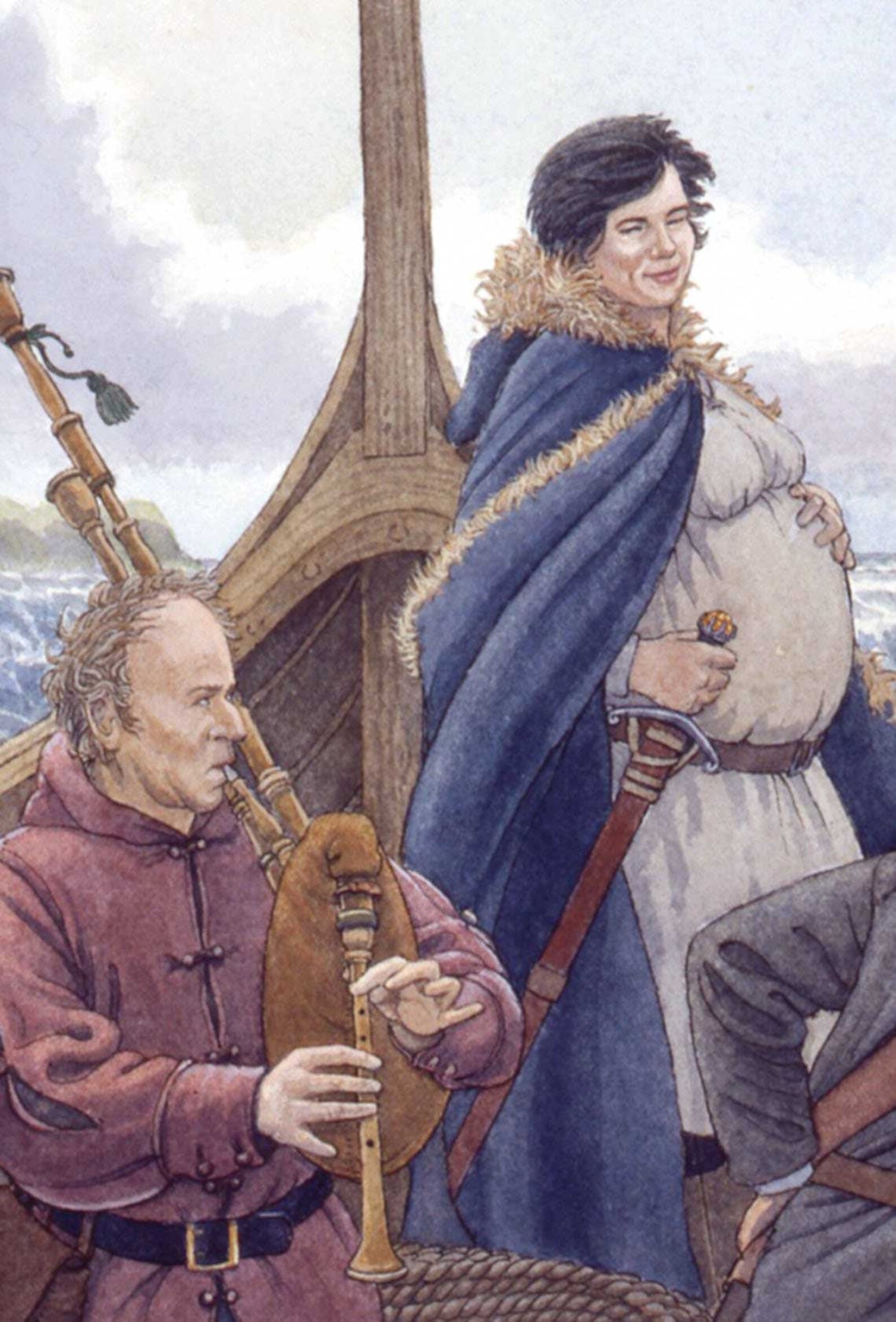 Granuaile or Grace O'malley, Pirate Queen of Ireland, on a Chase, Ca ...