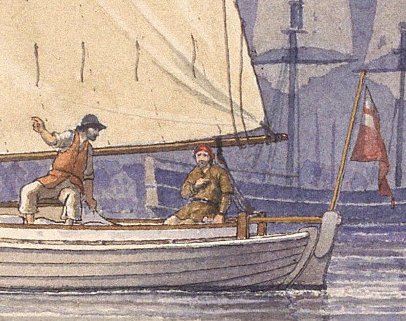 Captain Kidd's Body on Display at Tilbury Point on the Thames., 1701 - Etsy