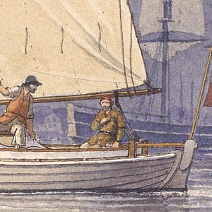 Captain Kidd's Body on Display at Tilbury Point on the Thames, 1701 - Etsy