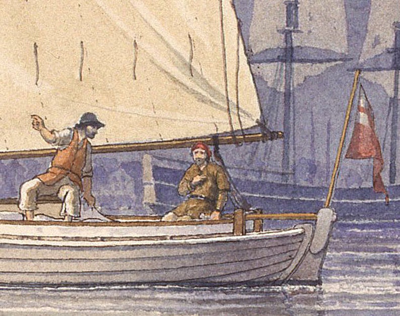 Captain Kidd's Body on Display at Tilbury Point on the Thames, 1701 - Etsy