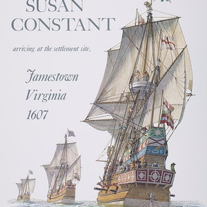 Ship SUSAN CONSTANT, Signed by Artist - Etsy