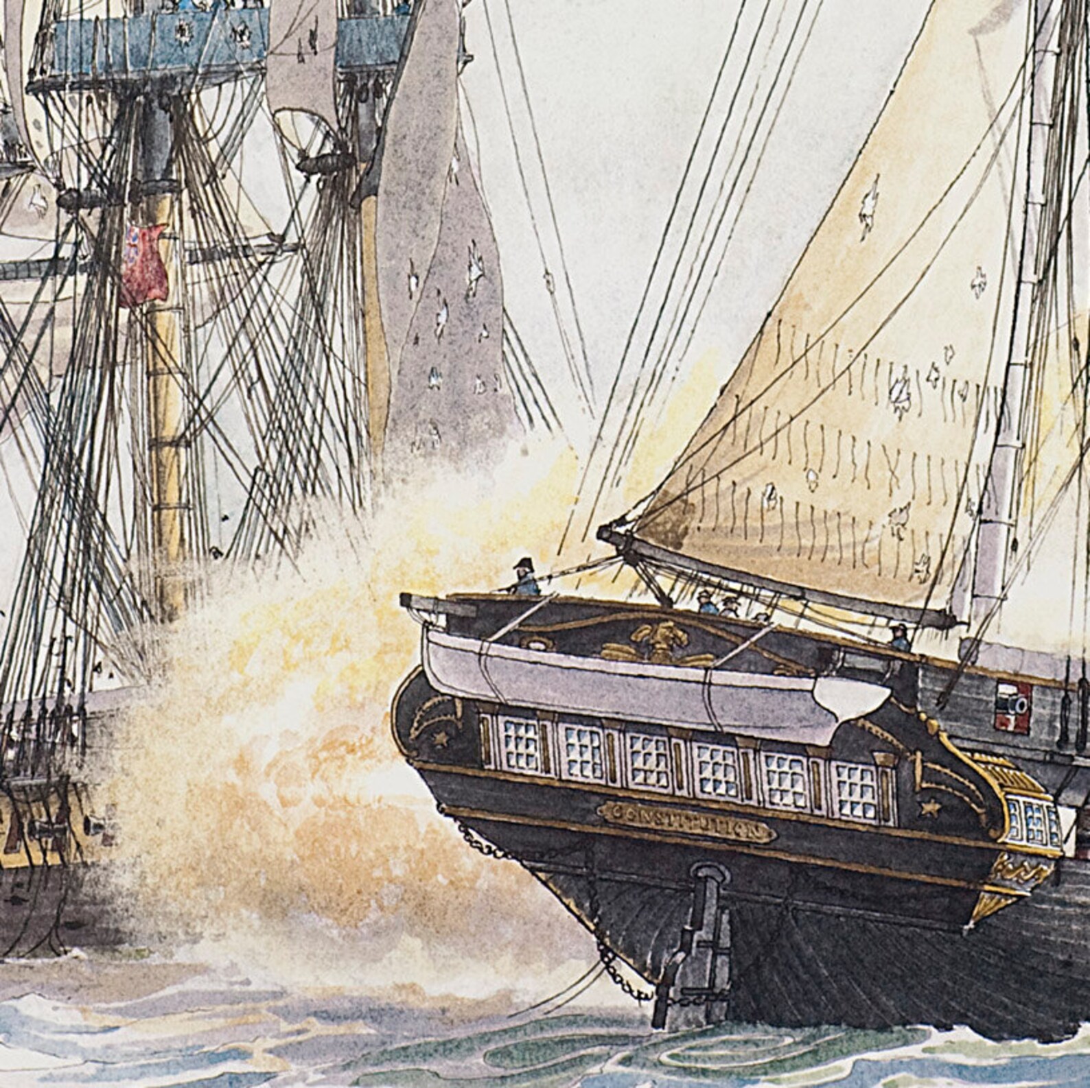 HUZZAH for CONSTITUTION, Signed by Artist. - Etsy