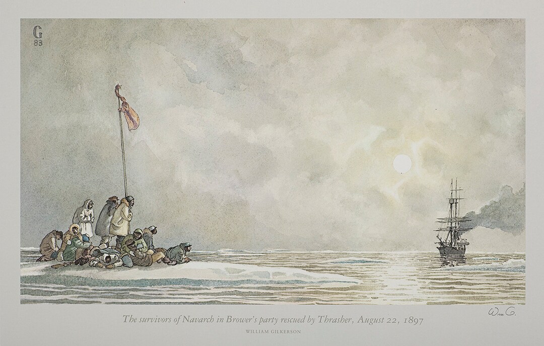 The Survivors of NAVARCH in Brower's Party Rescued by THRASHER, August ...