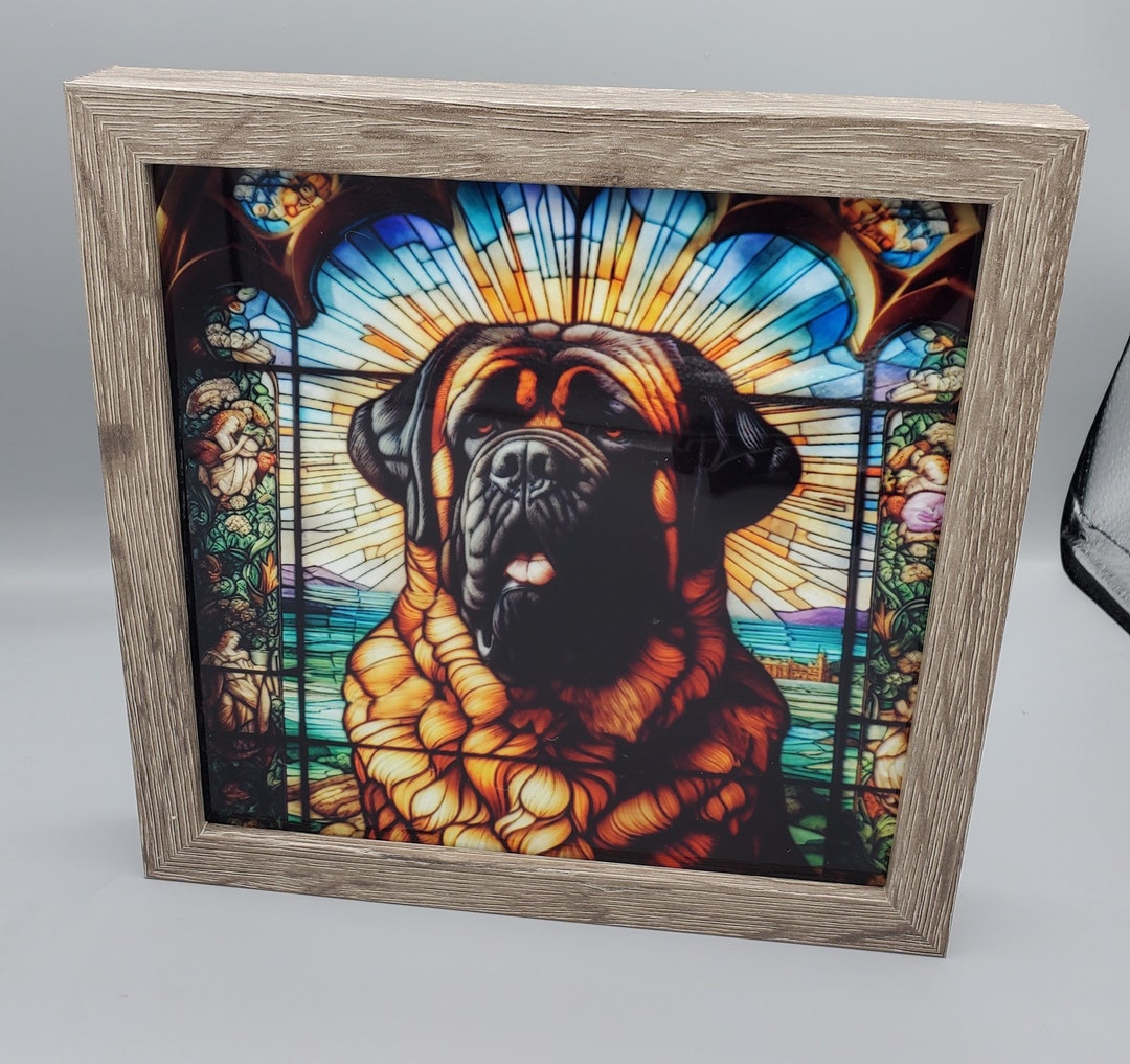 Mastiff Shadow Box USB Powered, 8x8 Inches Shadowbox, Night Light ...