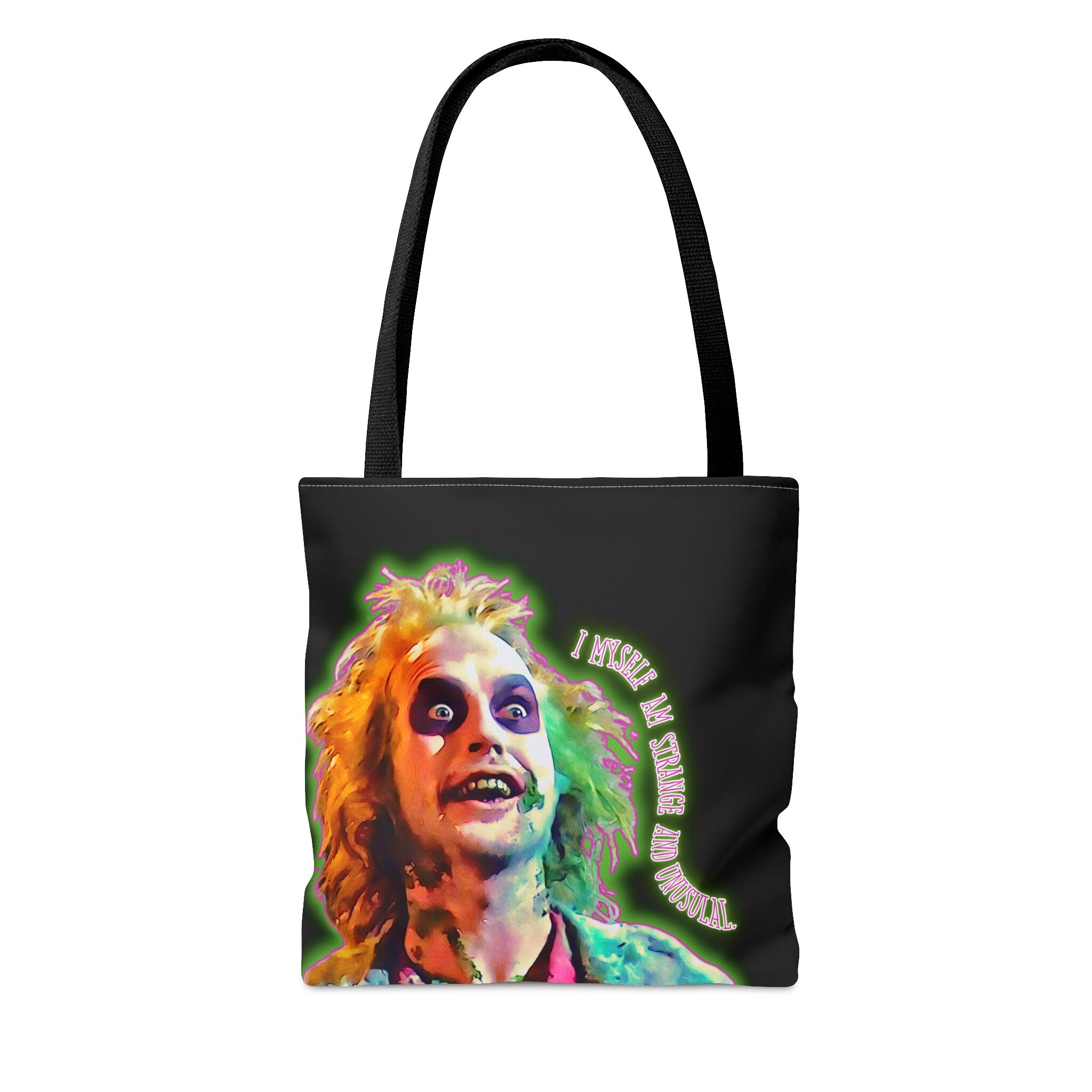 BEETLEJUICE I Myself Am Strange and Unusual. 2 Sided Tote, Custom Art ...