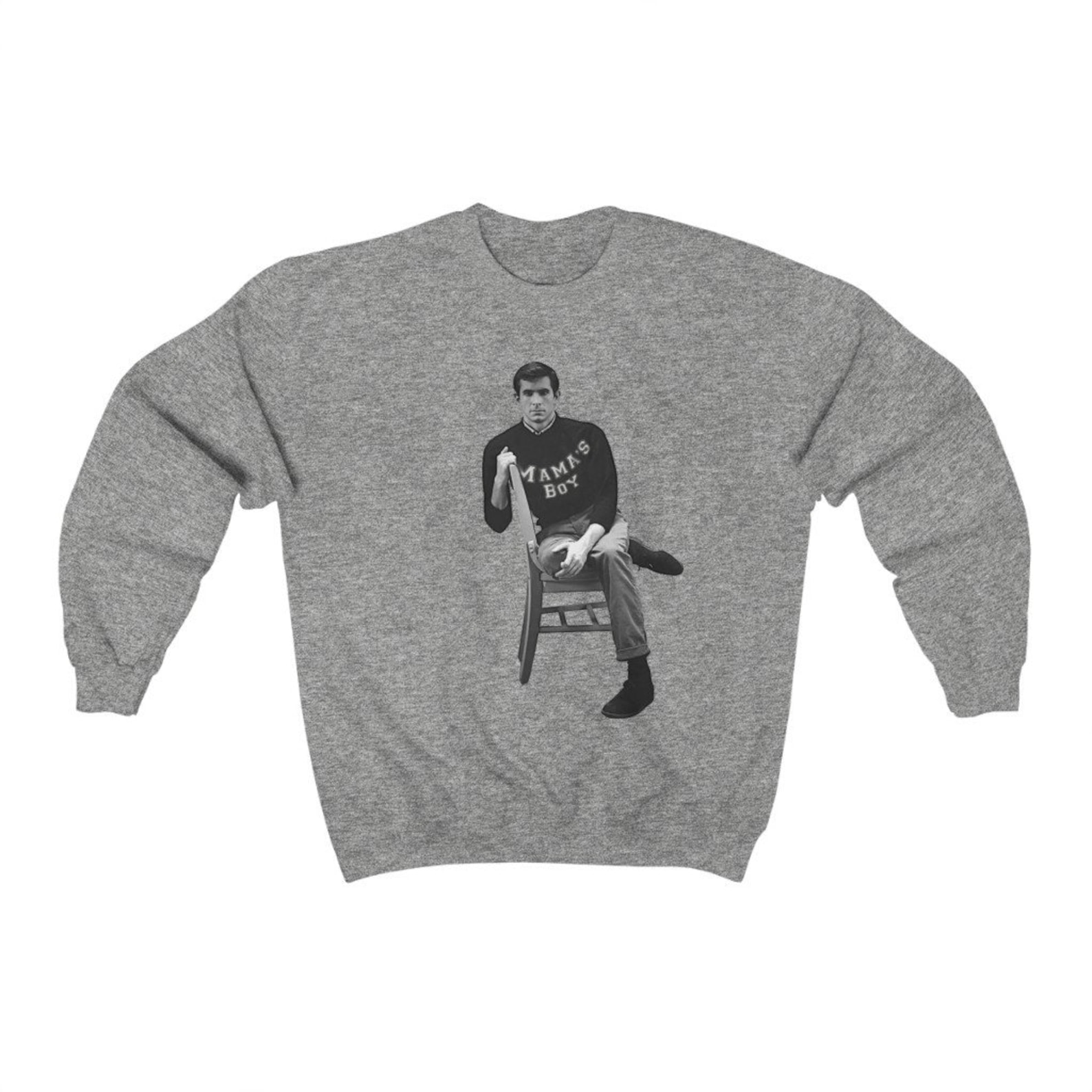 Psycho Norman Bates, Mamas Boy, Anthony Perkins Unisex Heavy Crewneck ...