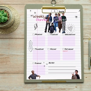 Downloadable Breakfast Club Weekly Planner, Printable , PDF File Instnd ...