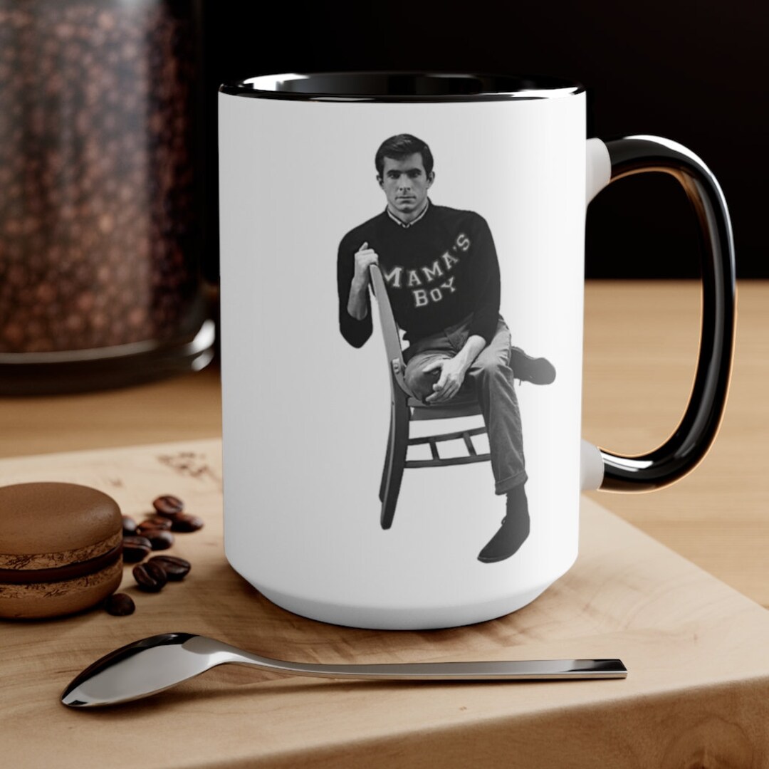 Psycho Norman Bates Mamas Boy Two-tone Coffee Mug, 15oz - Etsy