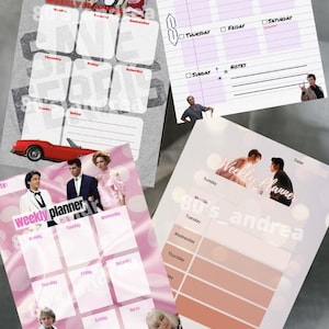 Downloadable Breakfast Club Weekly Planner, Printable , PDF File Instnd ...