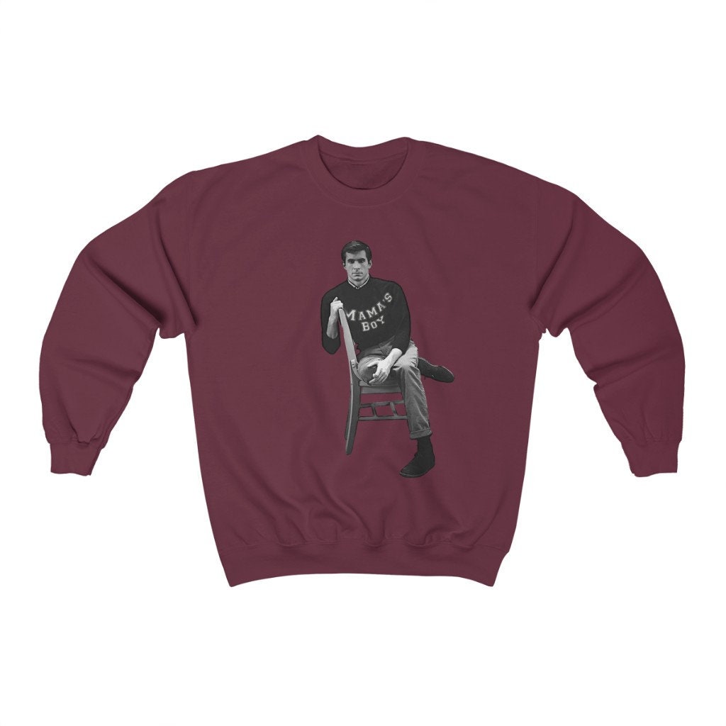 Psycho Norman Bates, Mamas Boy, Anthony Perkins Unisex Heavy Crewneck ...