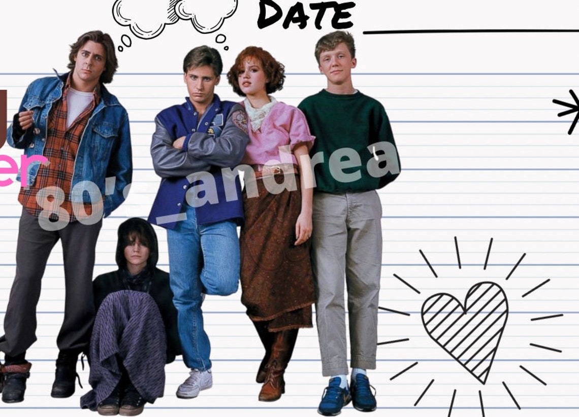 Downloadable Breakfast Club Weekly Planner, Printable , PDF File Instnd ...