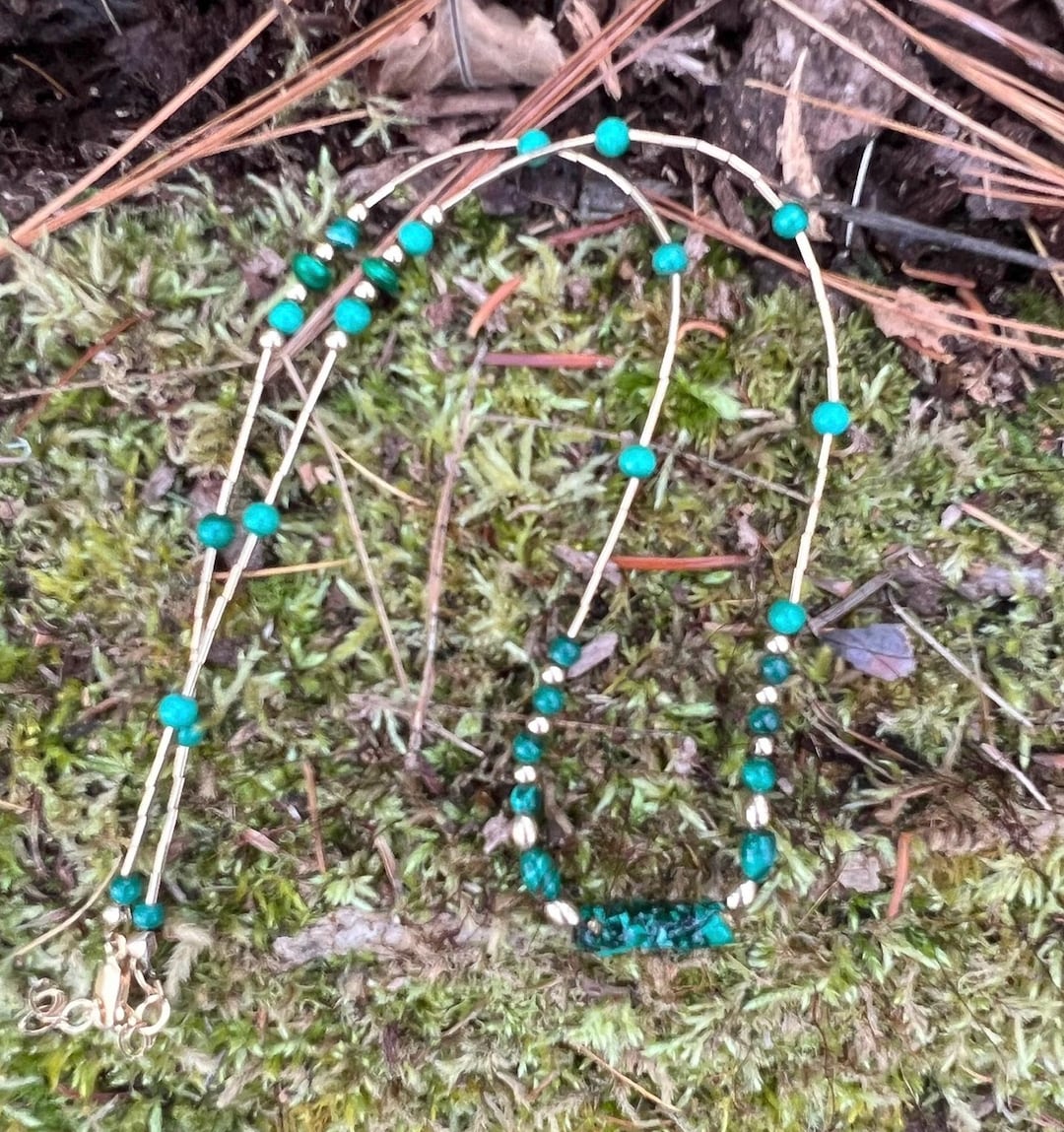 Malachite Caddisfly Case Necklace - Etsy