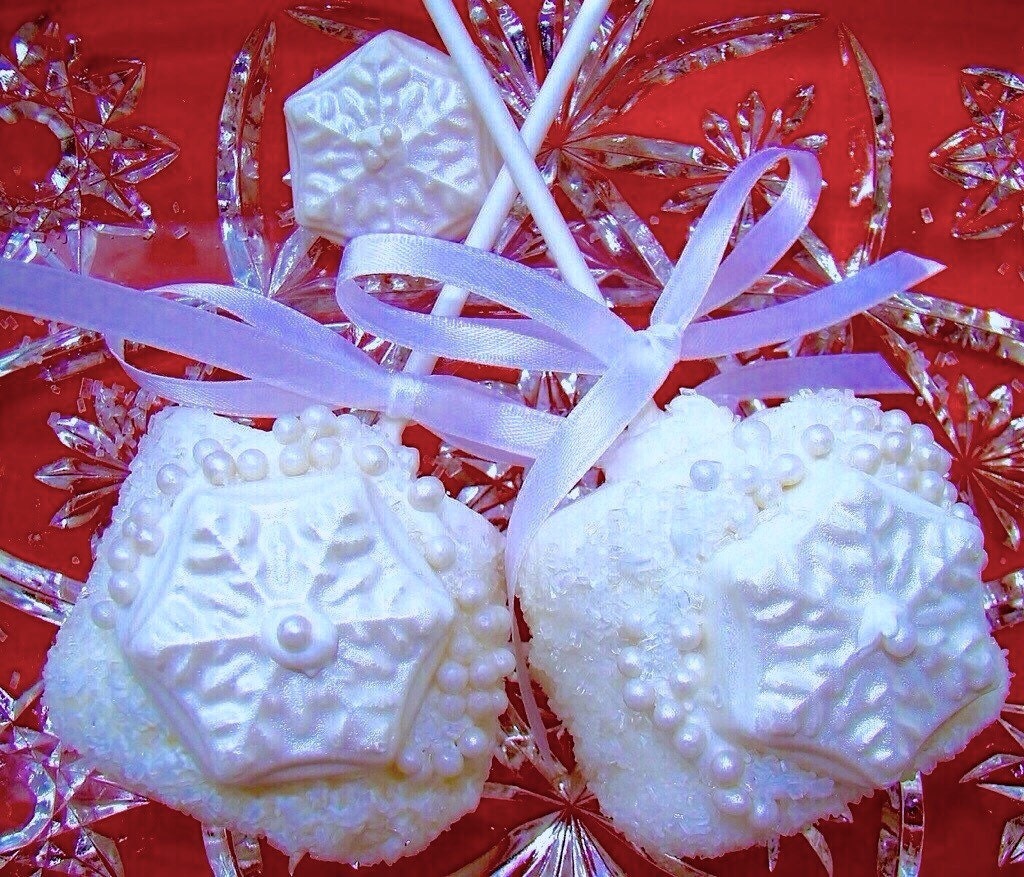 Snowflake Winter Wedding Favor Candy Chocolate Covered Marshmallows ...