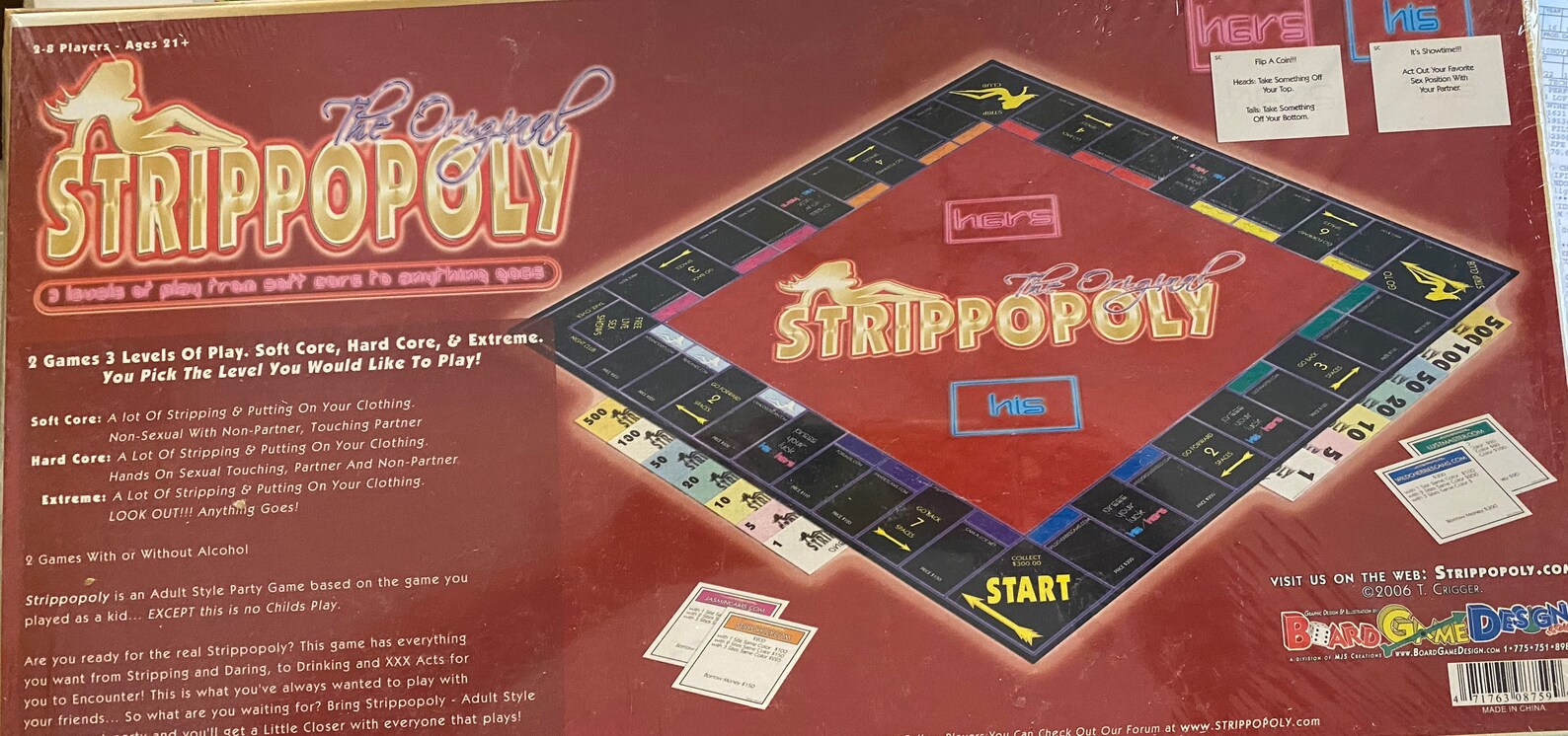 The Original Strippopoly Adult Fun Take Monopoly Board Game Etsy