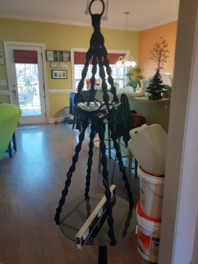 Macrame 2 Tier Hanging Table - Etsy