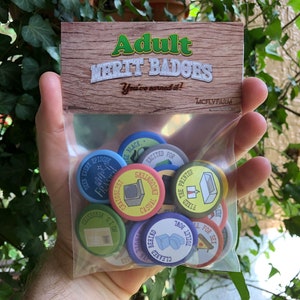Adult Merit Badges 19 Piece Set - Etsy