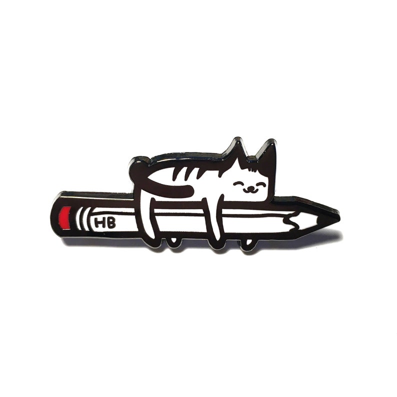 Pencil Rocket Enamel Pin - Etsy