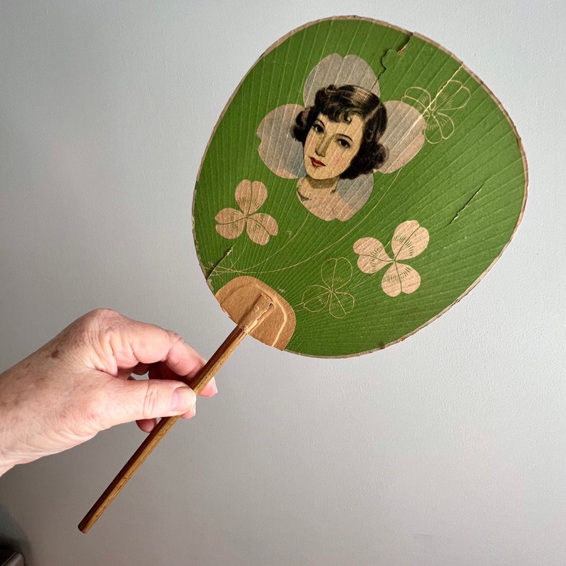 Occupied Japan Vintage Fixed Form Hand Fan - Etsy