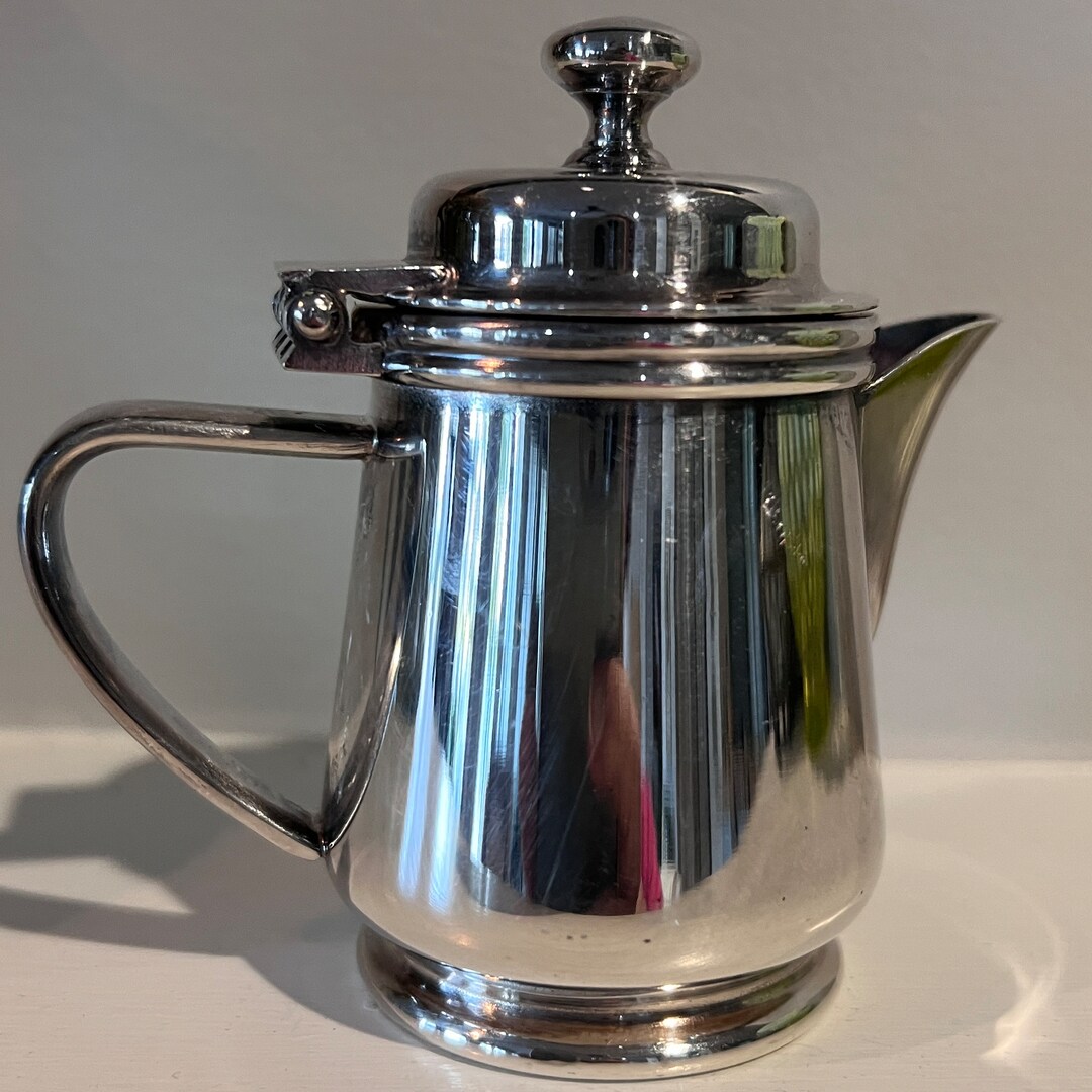 DJ Silver Plate Japan EPNS Hinged Lid Creamer Single Serving Piece - Etsy