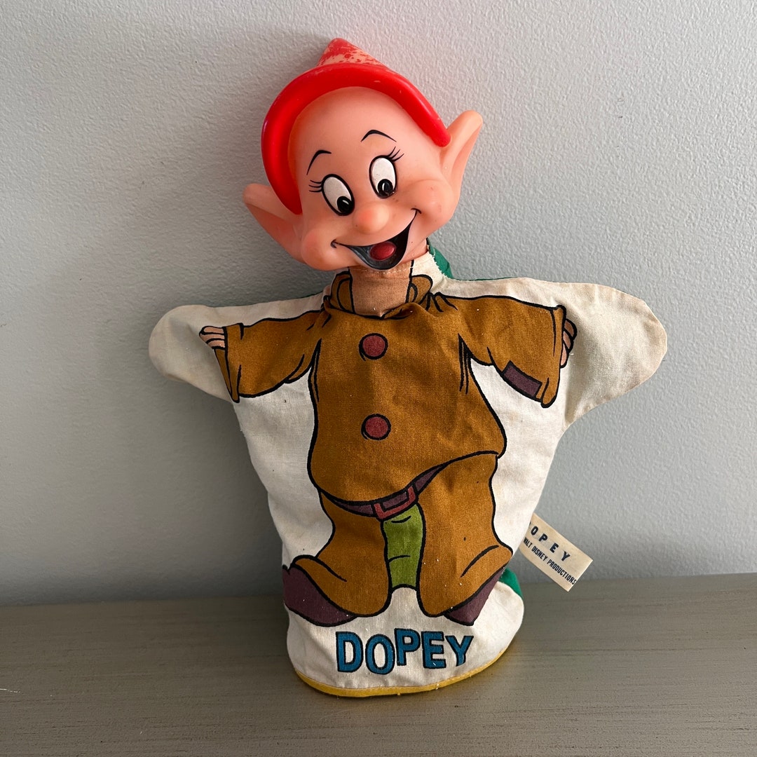 Vintage Walt Disney Dopey Hand Puppet - Etsy