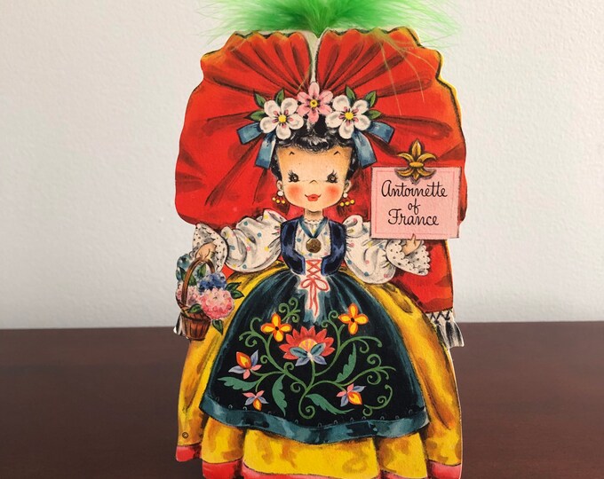 Antoinette of France Hallmark Doll Card, Dolls of Many Nations, 1949 - Etsy