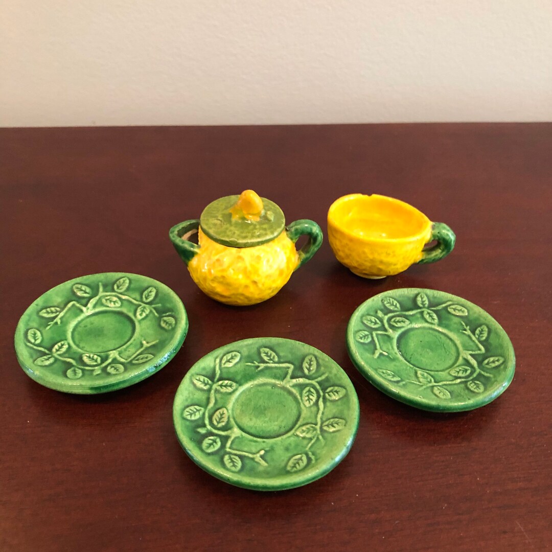 Rare Occupied Japan Miniature Tea Set Pieces (6 Total) - Etsy