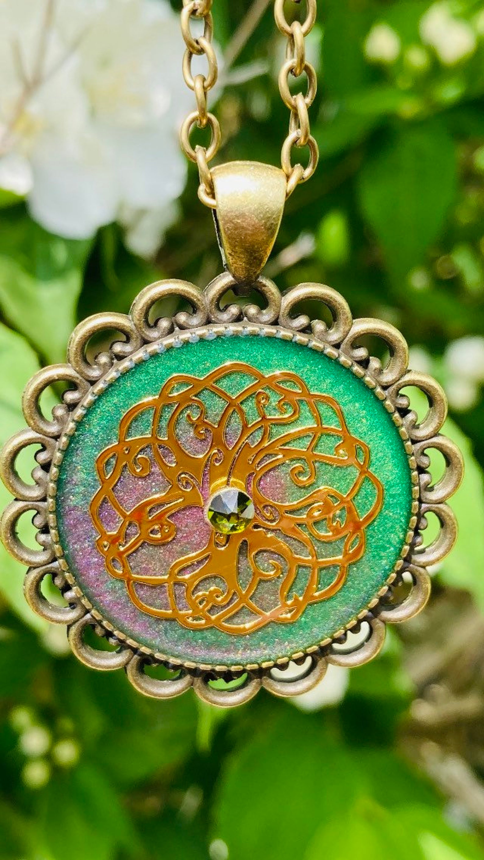 Tree of Life Resin Art Tree of Life Pendant Resin Jewelry - Etsy