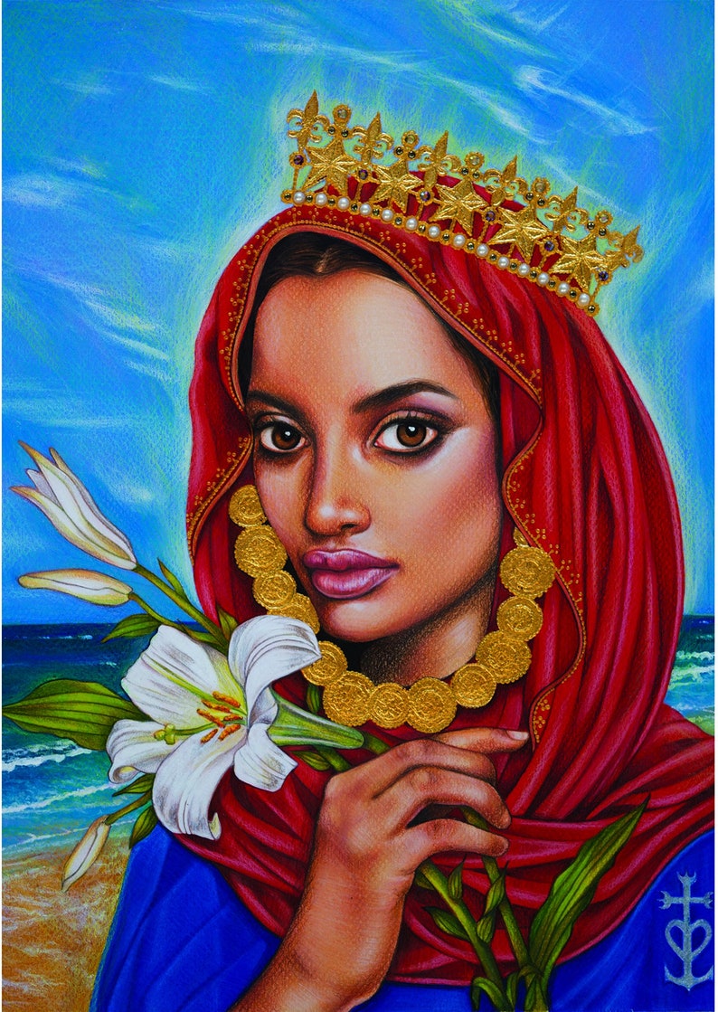 Saint Sarah Divine Feminine Goddess the Goddess Lily | Etsy