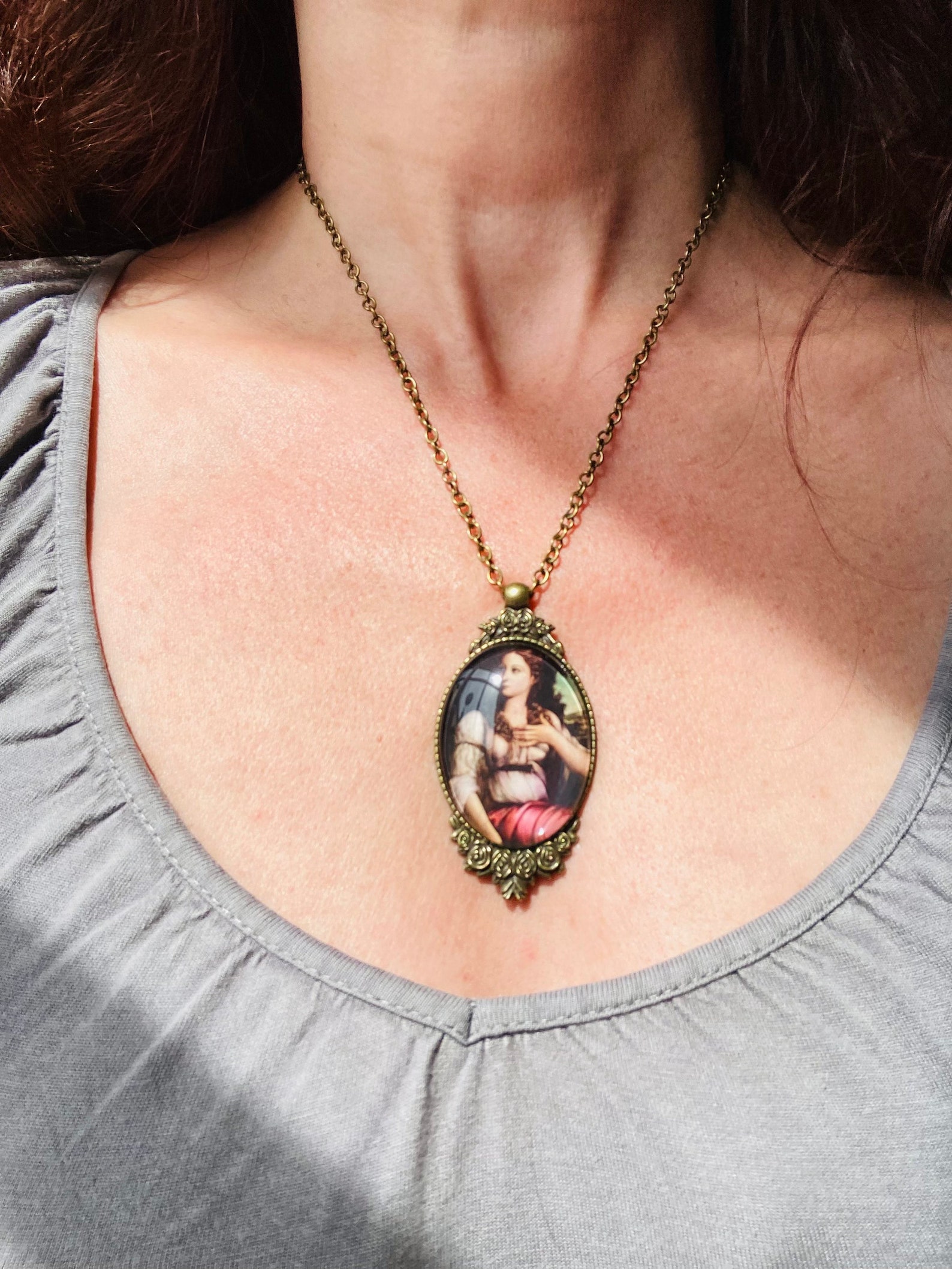 Mary Magdalene Mary Magdalene Pendant Renaissance Art Gift - Etsy