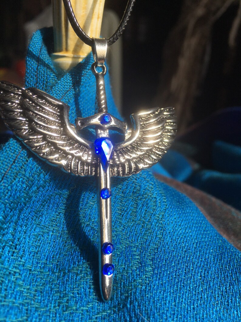 Angel Wings Angel Wings Pendant Archangel Michael Sword | Etsy